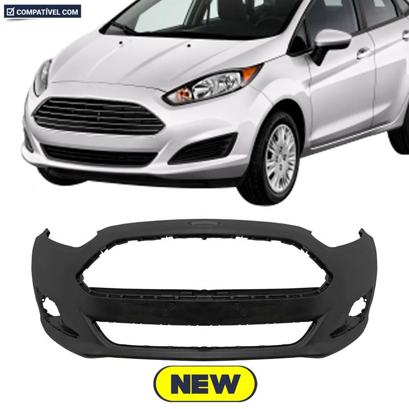 PARACHOQUE DIANTEIRO FIESTA HATCH 14/18 PRETO LISO - Silva Ramos Acessórios